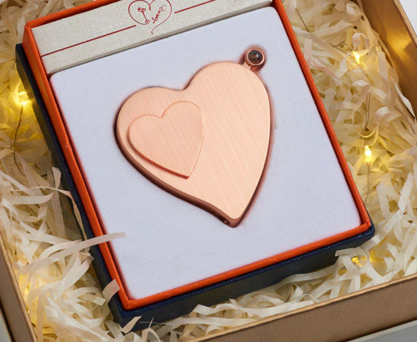Heart-shaped lighter two modes refillable & rechargeable electronic li ...